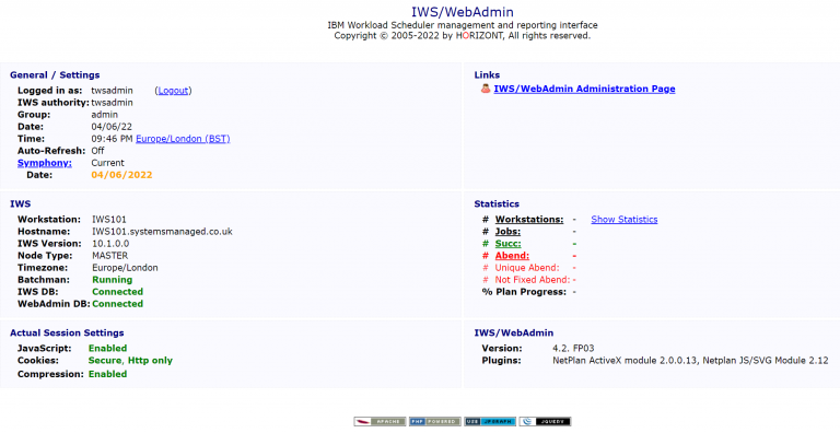 IWS/WebAdmin Now Supports IBM Workload Scheduler Version 10.1 – SYSTEMSMANAGED